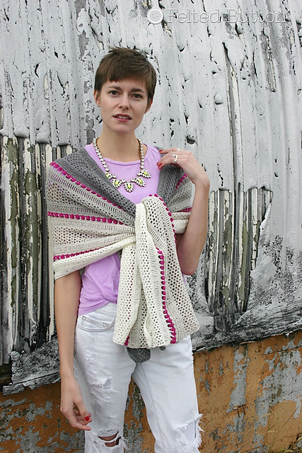 Ravelry: Treasures in the Sand Wrap pattern by Susan Carlson