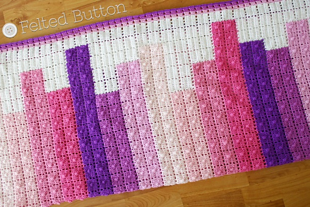 Ravelry: Teetering Tower Blanket pattern by Susan Carlson