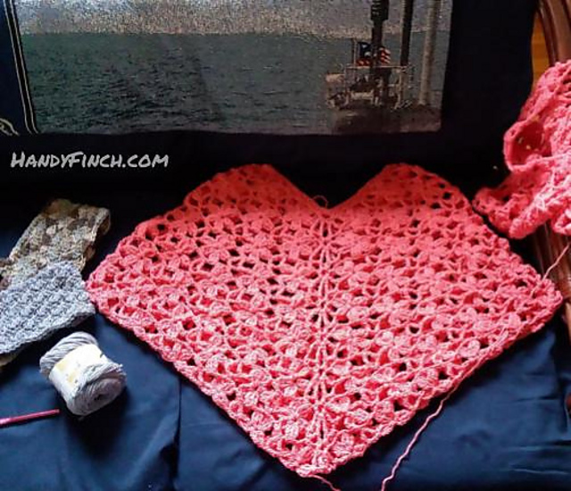 Ravelry: Flower Stitch Poncho pattern by Fi Potts