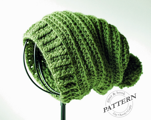 Ravelry: Ridge Slouch Hat pattern by Sarah Rowley