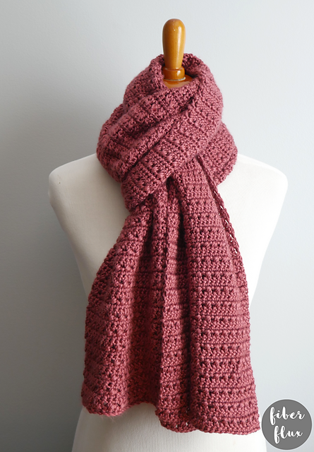 Ravelry: Pressed Petals Scarf pattern by Fiber Flux / Jennifer Dickerson