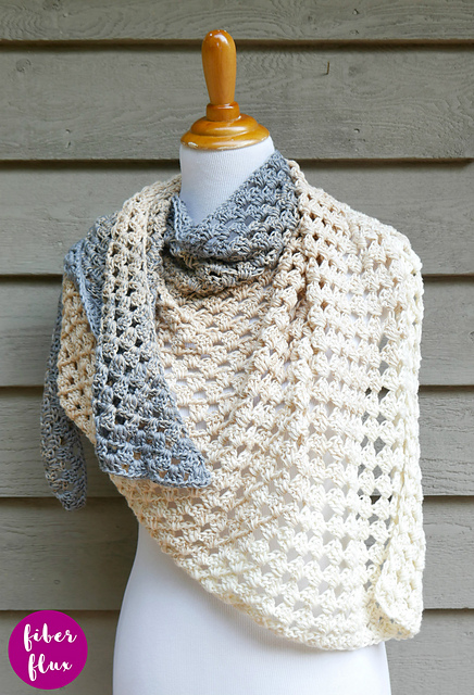 Ravelry: Sand Dunes Wrap pattern by Fiber Flux / Jennifer Dickerson