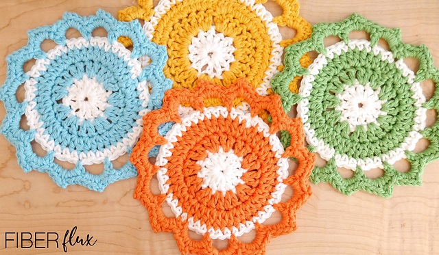 Ravelry: Star Wheel Scrubby pattern by Fiber Flux / Jennifer Dickerson