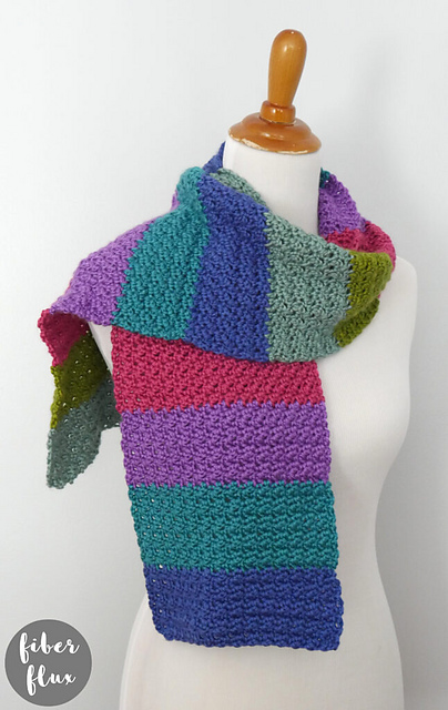 Ravelry: Monet's Garden Scarf pattern by Fiber Flux / Jennifer Dickerson