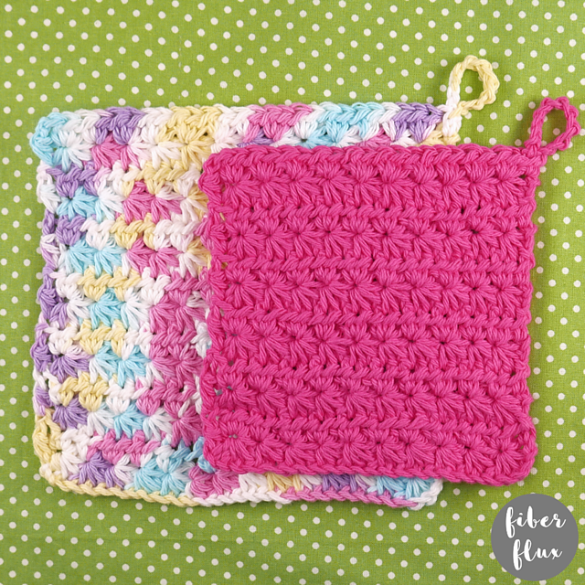 Ravelry: Star Stitch Dishcloth pattern by Fiber Flux / Jennifer Dickerson