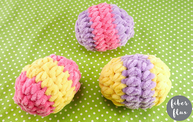 Ravelry: Plushy Easter Eggs pattern by Fiber Flux / Jennifer Dickerson