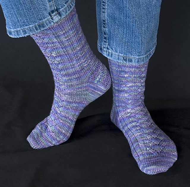 Ravelry: Spring Flower Socks pattern by Amy Loberg (FiberWild!)