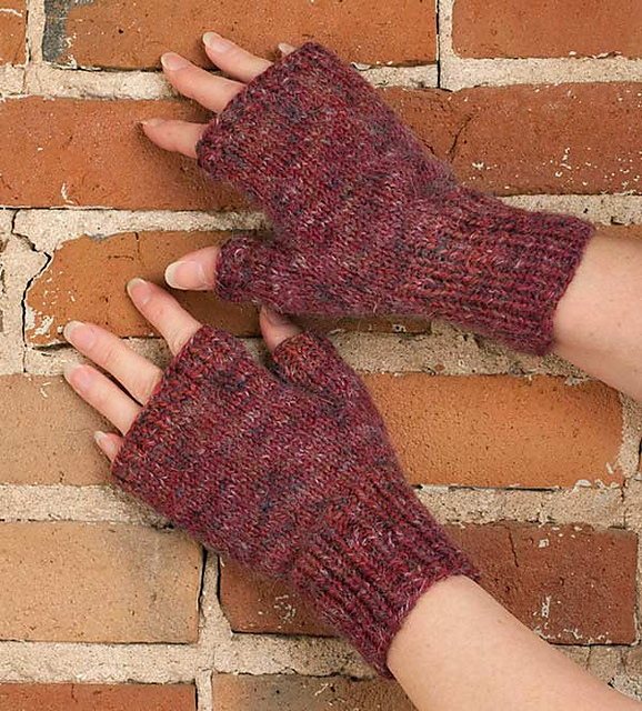 Ravelry: Easy Fingerless Mitten pattern by Amy Loberg (FiberWild!)