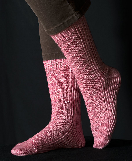 Ravelry: Celestial Diamond Sock pattern by Amy Loberg (FiberWild!)