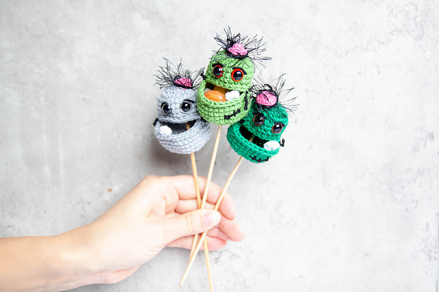 Ravelry: Zombie Head Stick pattern by Fibita Marta