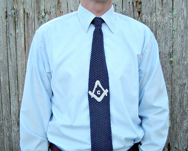 Ravelry: Masonic Tie pattern by Martha Johnson