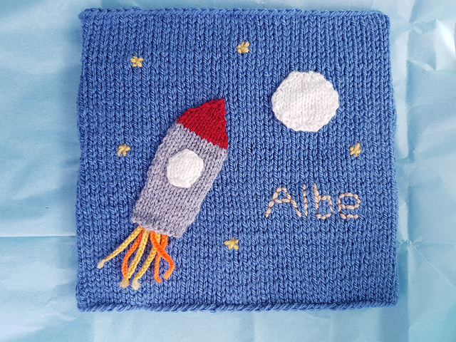Ravelry: Knitted Rocket Space Picture pattern by Fitting in Knitting