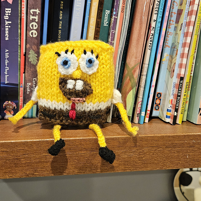 Ravelry: Knitted SpongeBob pattern by Fitting in Knitting