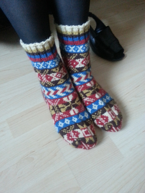 Ravelry: Fair Isle Socks pattern by Shetland Museum