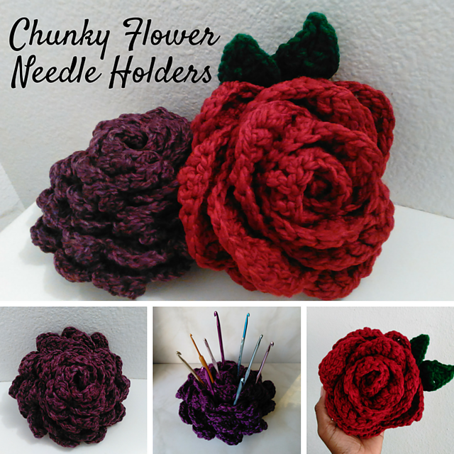 Ravelry: Flower Needle Holder Plush pattern by Leticia Lebron