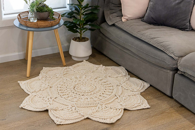 Ravelry: Flora Floor Rug pattern by Andrea Harding