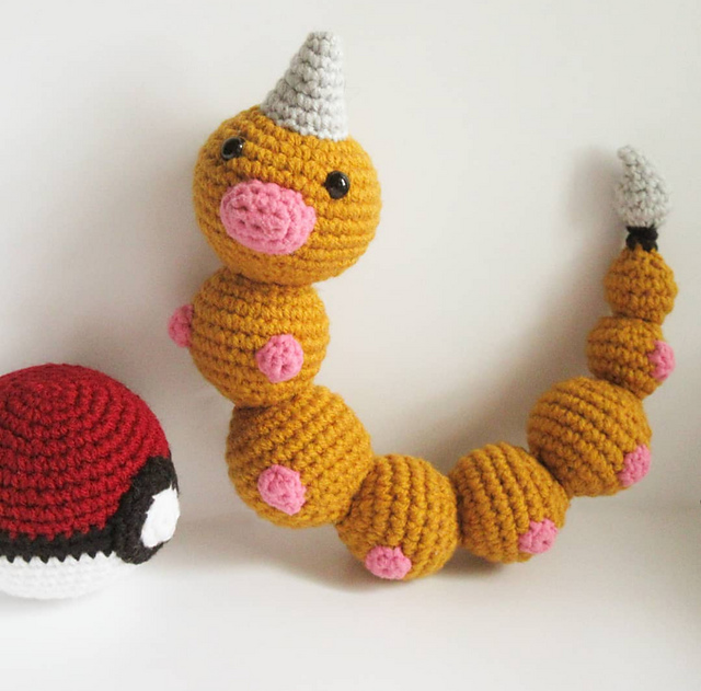 Ravelry: Amigurumi Weedle pattern by Jessica Liu