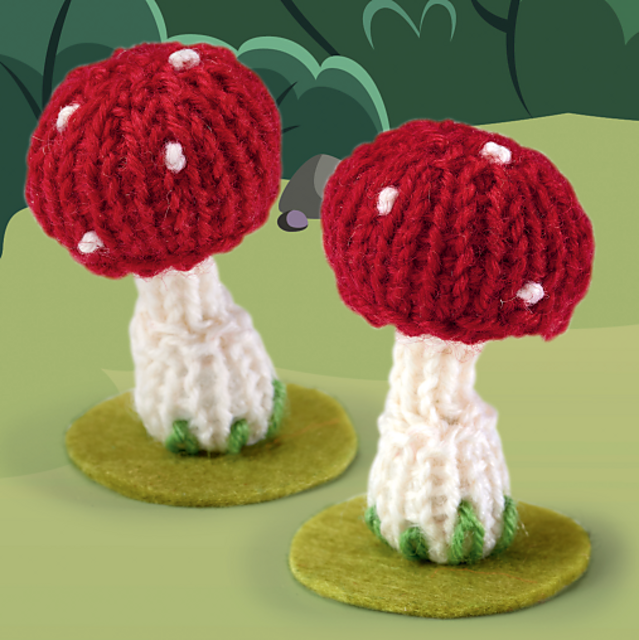 Ravelry: Toadstools pattern by Monica Rodriguez Fuertes