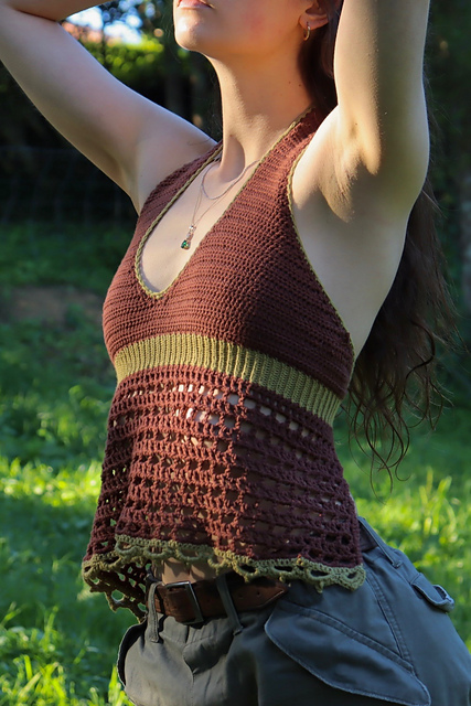 Ravelry: Hazel Halter pattern by Lily Watts