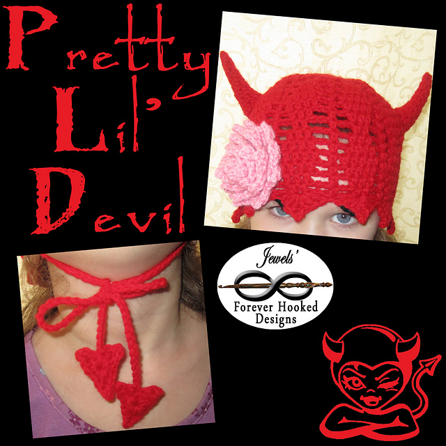 Ravelry: Pretty Lil' Devil (Lace hat) pattern by Jewels' Forever Hooked ...