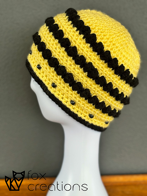 Ravelry: Bumblebee Bead Beanie pattern by Monica Fox