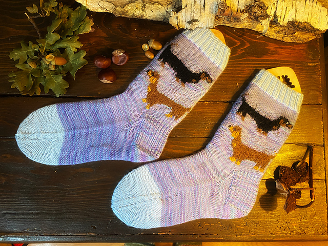 Ravelry: Dachshund Socks pattern by Naomi Fox
