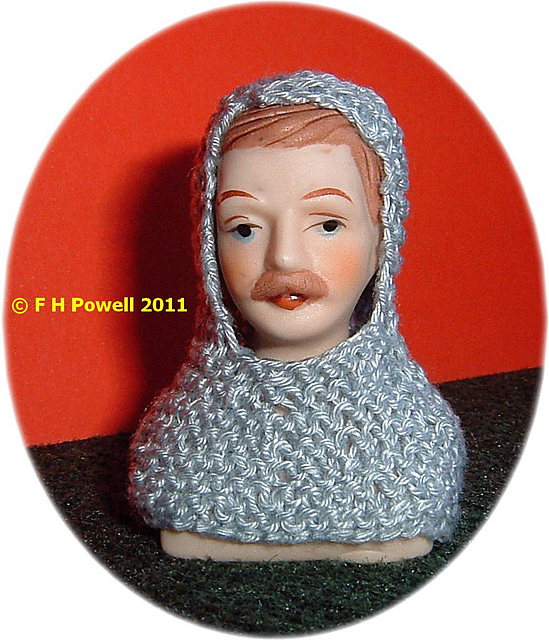 Ravelry: 1:12th Scale Knight's Coif pattern by Frances Powell