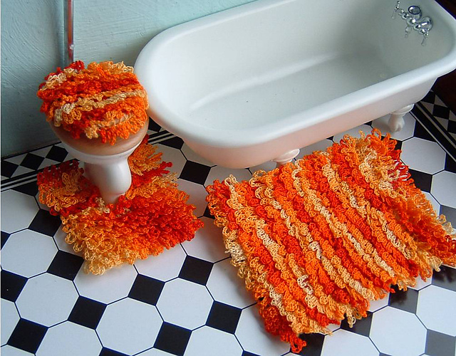 Ravelry: 1:12th scale bath set pattern by Frances Powell