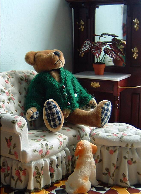 Ravelry: Teddy bear cardigan pattern by Frances Powell