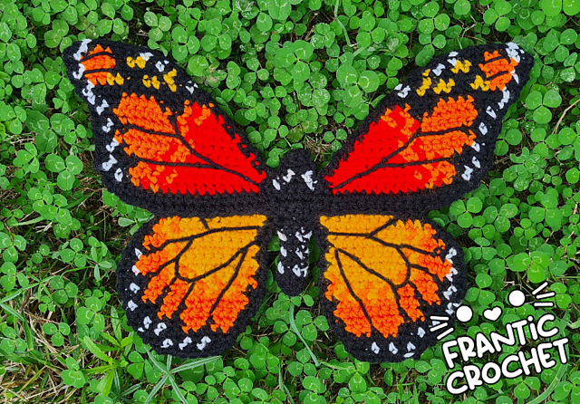 Ravelry: Monarch Butterfly Tapestry Crochet pattern by Frantic Crochet