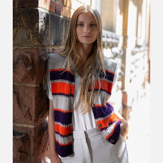 Ravelry: Slipped Color Vest pattern by Pascuali Collezioni