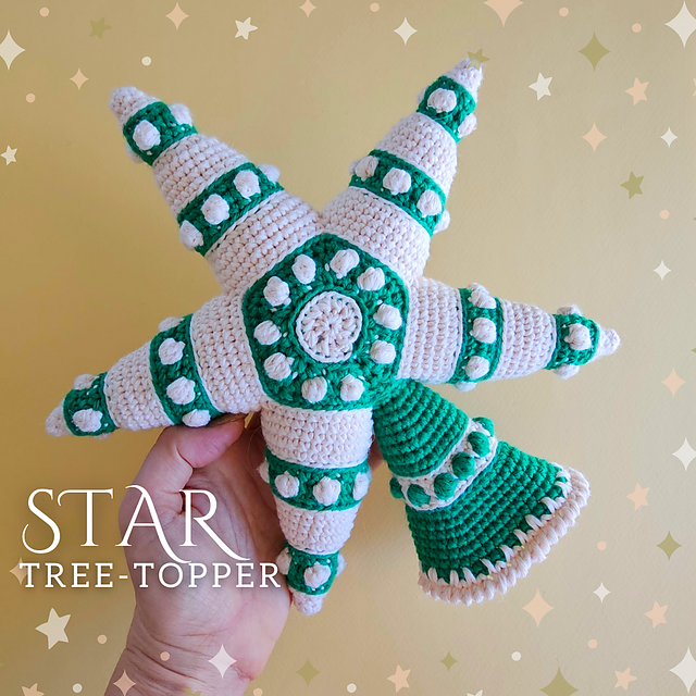 Ravelry: Star Christmas Tree Topper pattern by Freddy Goat