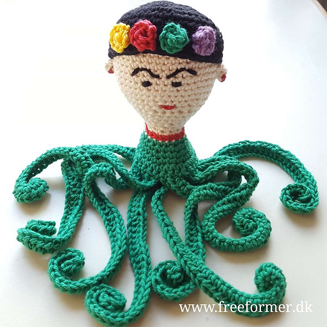 Ravelry: Frida Kahlo Octo pattern by Lena Knudsen