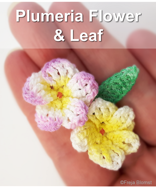 Ravelry: Plumeria Flower & Leaf pattern by Freja Blomst