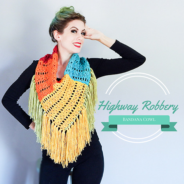 Ravelry: Highway Robbery Bandana Cowl pattern by Frenchie Leigh