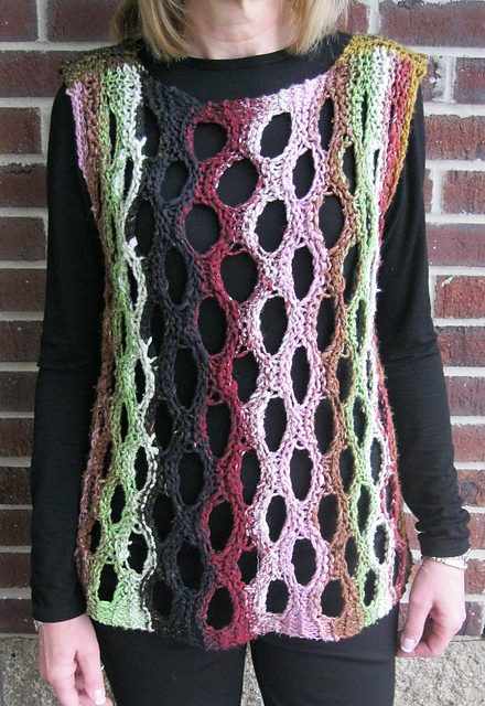 Ravelry: Swiss Cheese Vest pattern by Kelly Mac