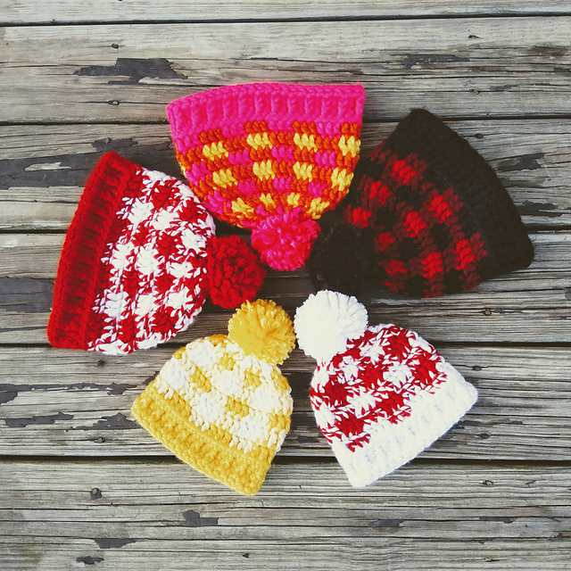 Ravelry: 1 Hour Wonder Plaid Beanie pattern by Ellen Aria