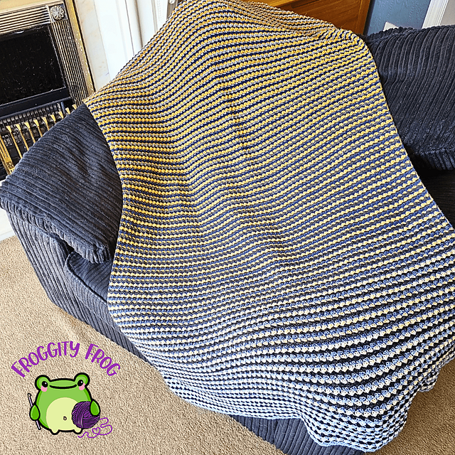 Ravelry: The Cobbled Road Blanket pattern by Froggity Frog