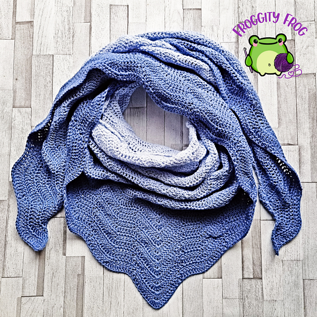 Ravelry: The Ocean Waves Shawl pattern by Froggity Frog