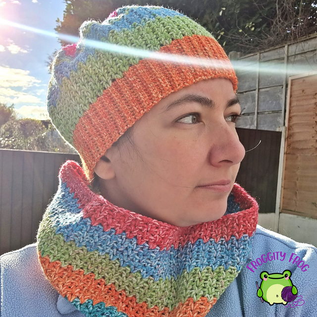Ravelry: One Cake Hat And Cowl pattern by Froggity Frog
