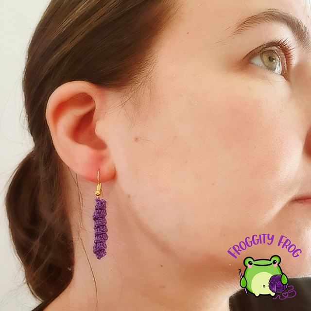 Ravelry: Spiral Earrings pattern by Froggity Frog