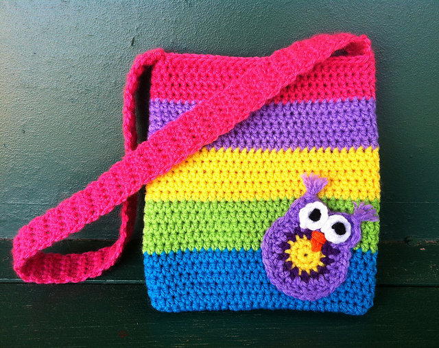 Ravelry: Rainbow Tube Bag pattern by Bonnie Topui