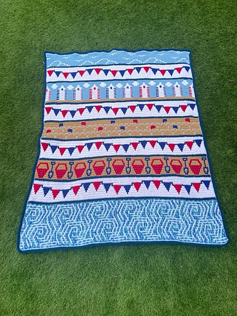 Ravelry: Blissful Beach Blanket pattern by Funky Loops Crochet