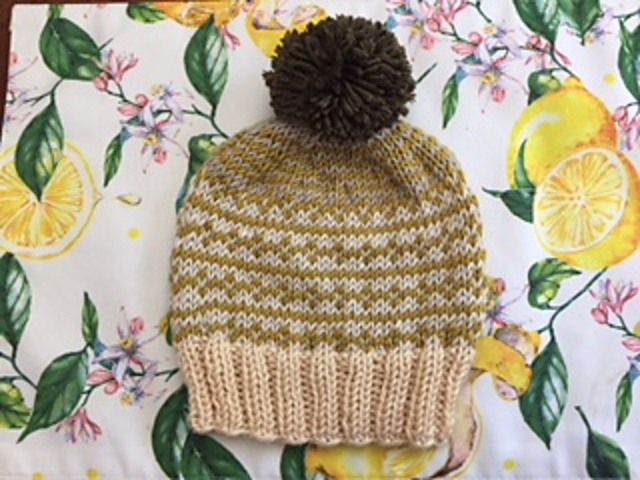 Ravelry: Olive oil Fair Isle Hat pattern by Gloria M