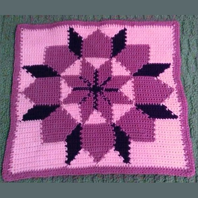 Ravelry: Cro-Quilt Block NT Star Of Bethlehem pattern by Lissa Conley ...