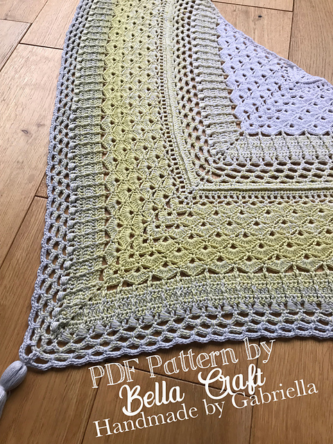 Ravelry: The Mary Shawl pattern by Bella Craft - Handmade by Gabriella