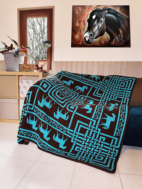 Ravelry: Epona blanket pattern by Galuska Patterns