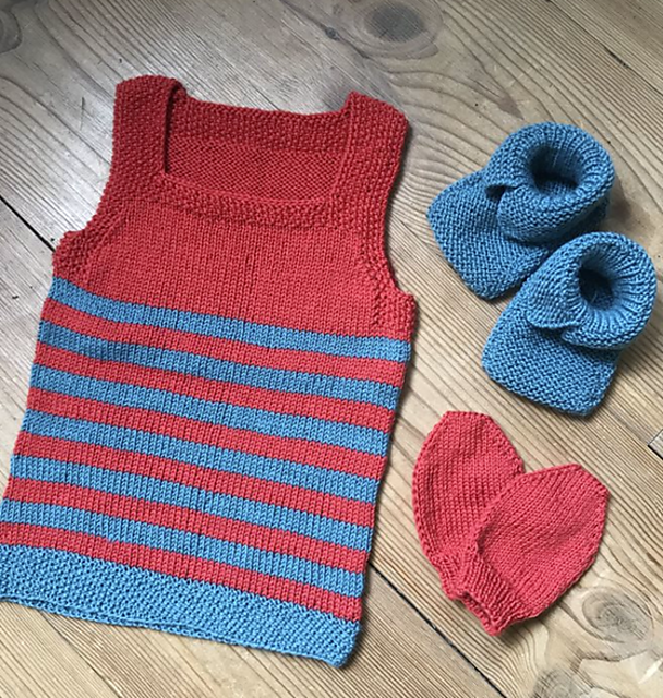 Ravelry: Lillegade Sæt pattern by Garnkøbing af Mette Marie Kokholm
