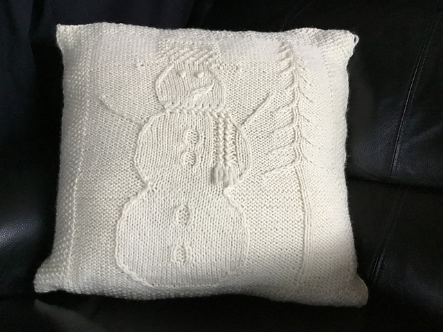 Ravelry: Snowman Pillow pattern by GC Designs