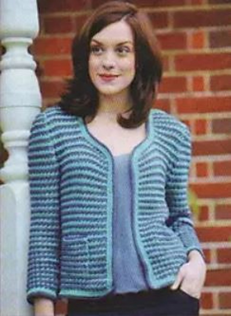 Ravelry: Tweedy striped jacket pattern by hachette